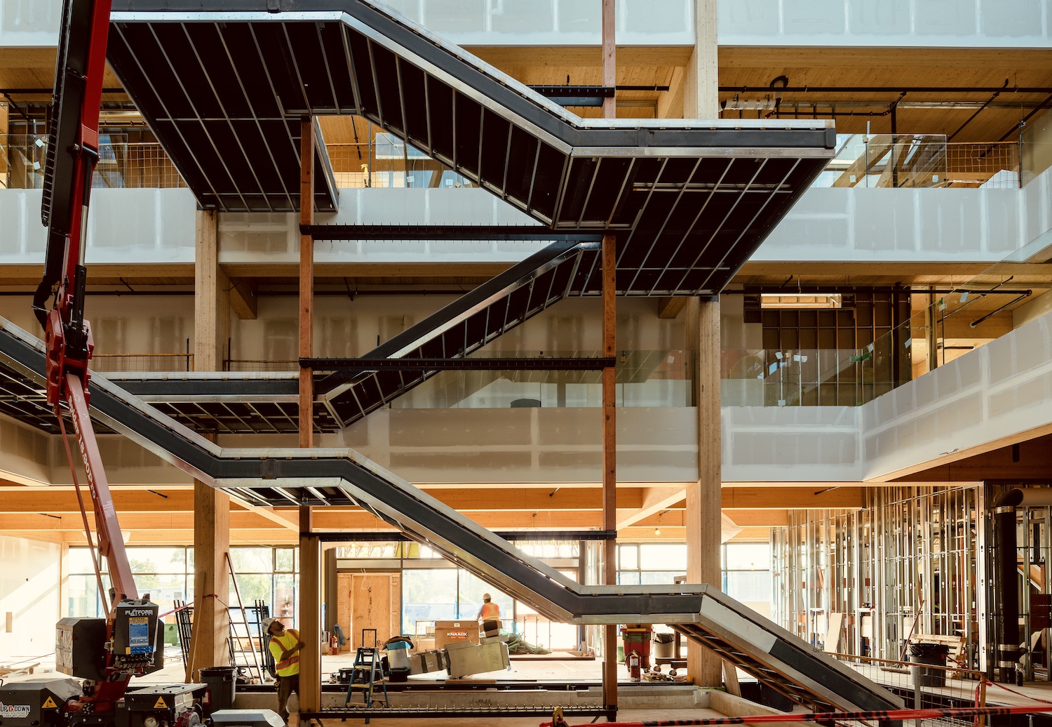 OSSTF Construction Site in June - Moriyama Teshima Architects