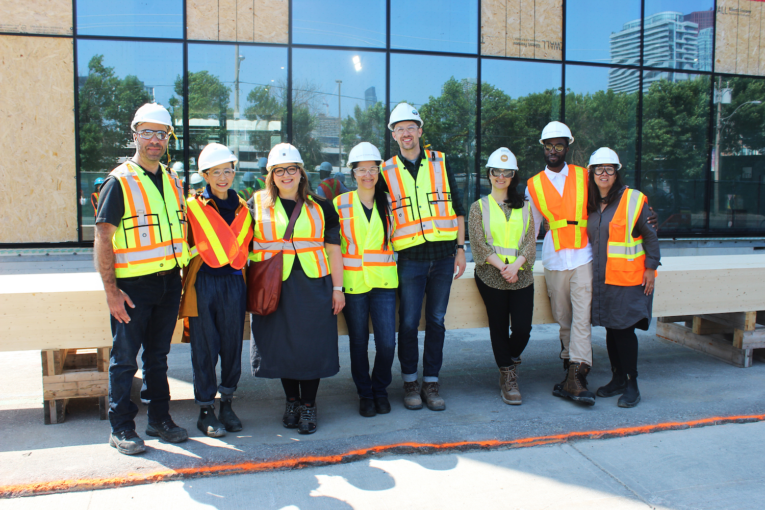Limberlost Place Team Signs Beam at the Building - Moriyama Teshima ...